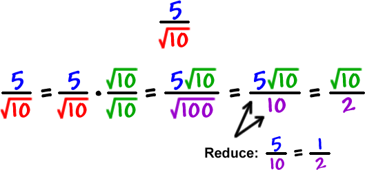 Rationalizing The Denominator 2